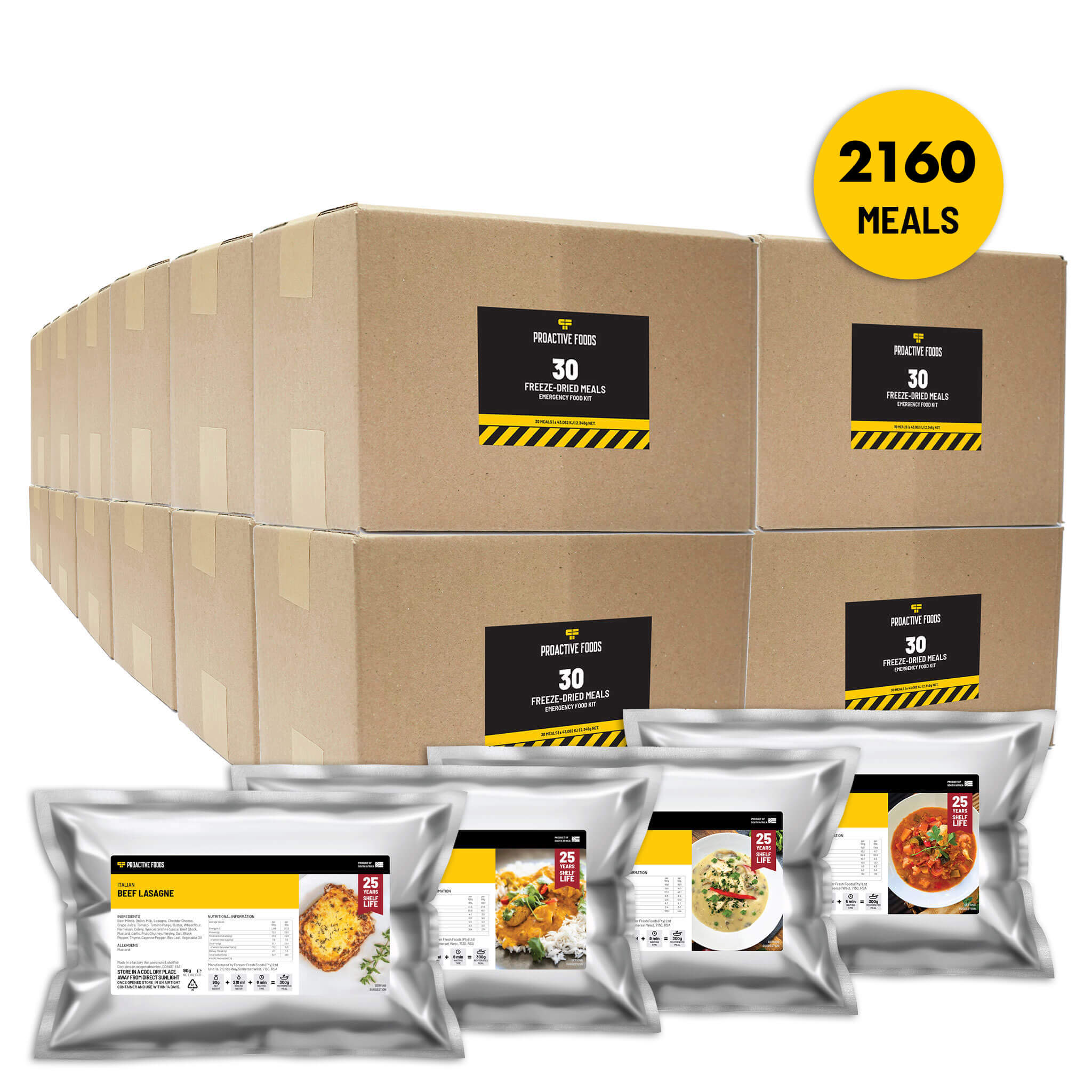 Emergency Food Kits | 30 to 2160 Meal Packs | 25-Year Shelf Life ...